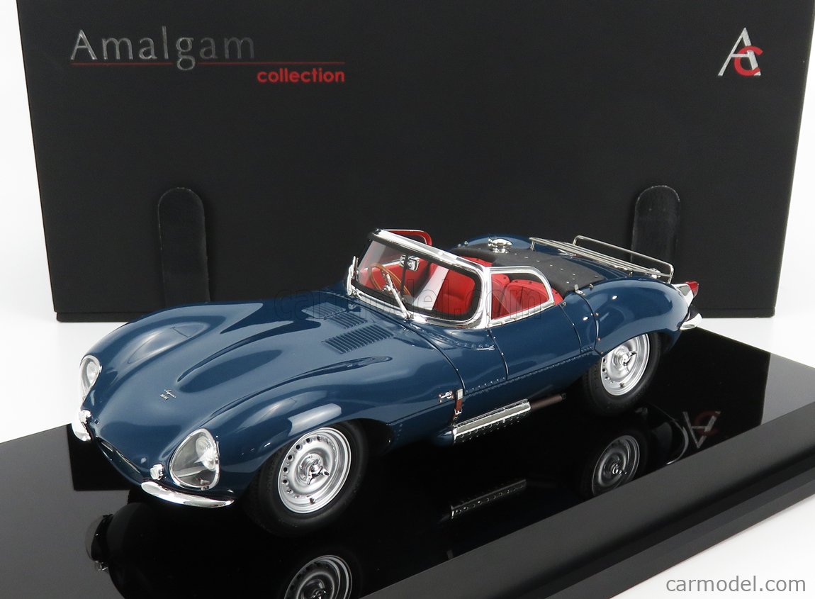 AMALGAM M6014 Scale 1/18 | JAGUAR XKSS ROADSTER 1957 BLUE