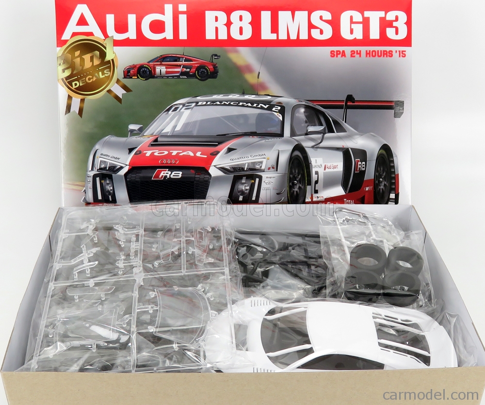 NUNU PN24004 Echelle 1/24 | AUDI R8 LMS GT3 WTR TEAM N 1 + N 2 24h SPA 2015