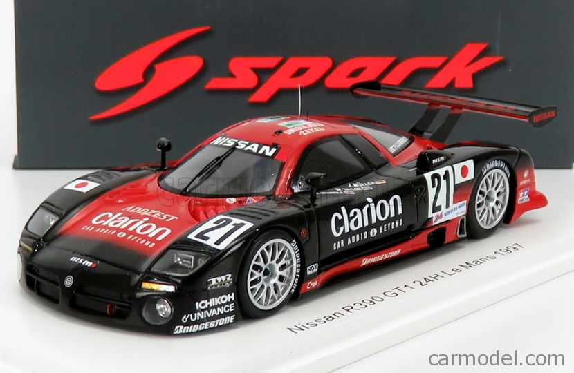SPARK-MODEL S3577 Scale 1/43 | NISSAN R390 GT1 3.5L TURBO V8 TEAM NISSAN MOTORSPORT N 21 24h LE ...