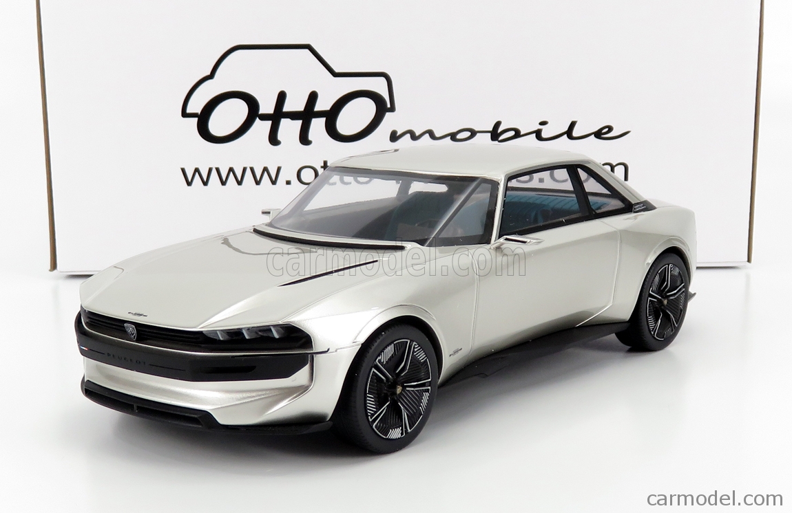 OTTO-MOBILE OT323 Scale 1/18 | PEUGEOT E-LEGEND CONCEPT 2019 SILVER