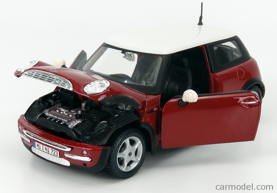 MAISTO 31219R Echelle 1/24 | MINI COOPER 2006 RED WHITE