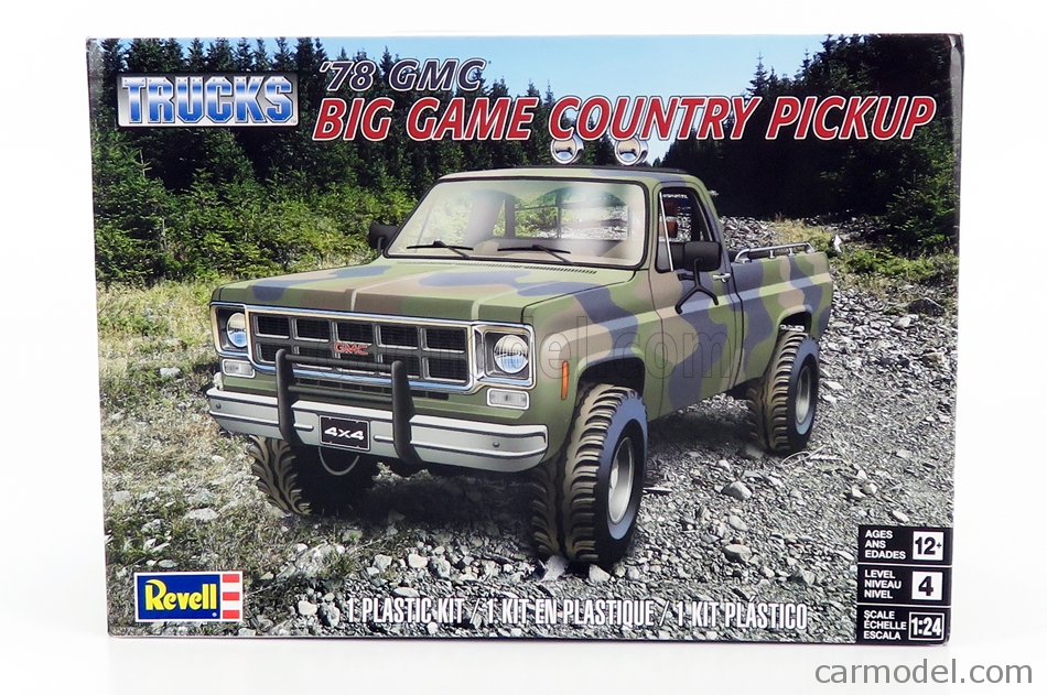 REVELL-KIT 7226 Scale 1/24 | GMC SIERRA K1500 PICK-UP BIG GAME 1978