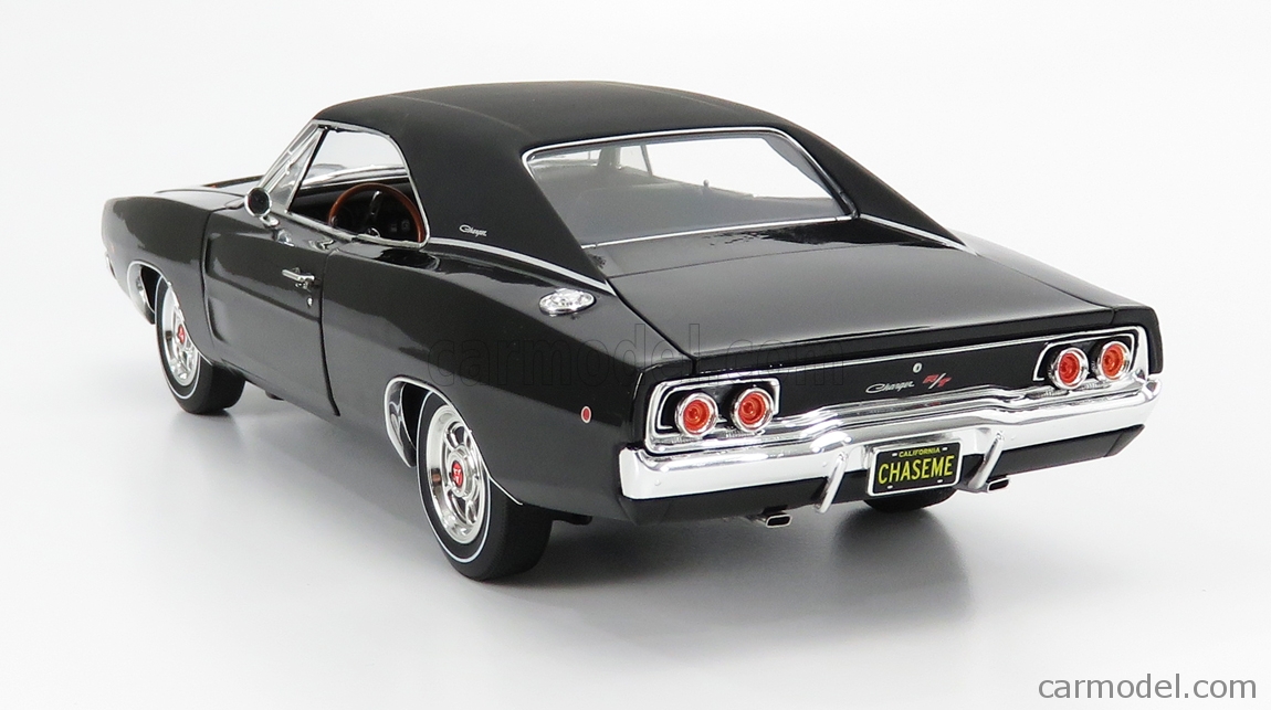 AUTOWORLD AMM943 Scale 1/18 | DODGE CHARGER R/T COUPE 1968 BLACK