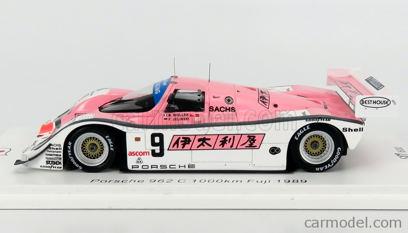 SPARK-MODEL SJ082 Scale 1/43 | PORSCHE 962C N 9 1000km FUJI 1989 B ...