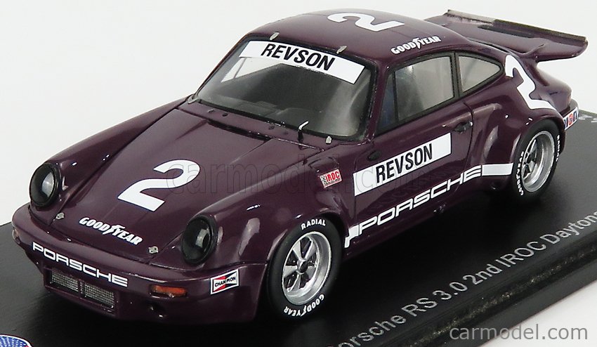 SPARK-MODEL US143 Scale 1/43 | PORSCHE 911 RS 3.0 N 2 2nd IROC DAYTONA ...