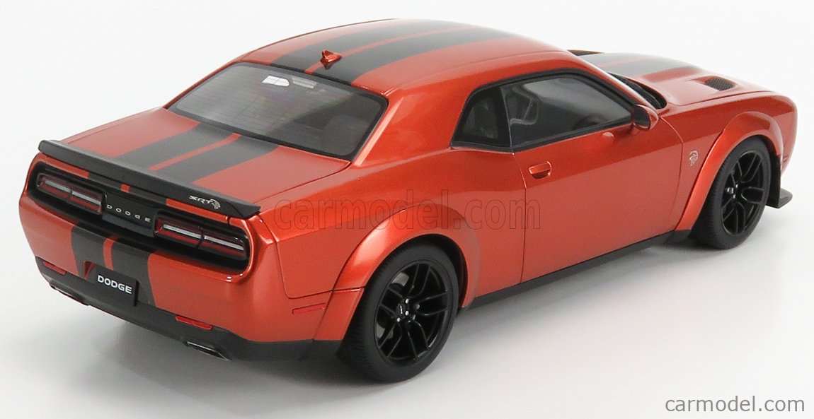 AUTOART 71736 Scale 1/18 | DODGE CHALLENGER SRT HELLCAT 2018 MANGO DUAL ...