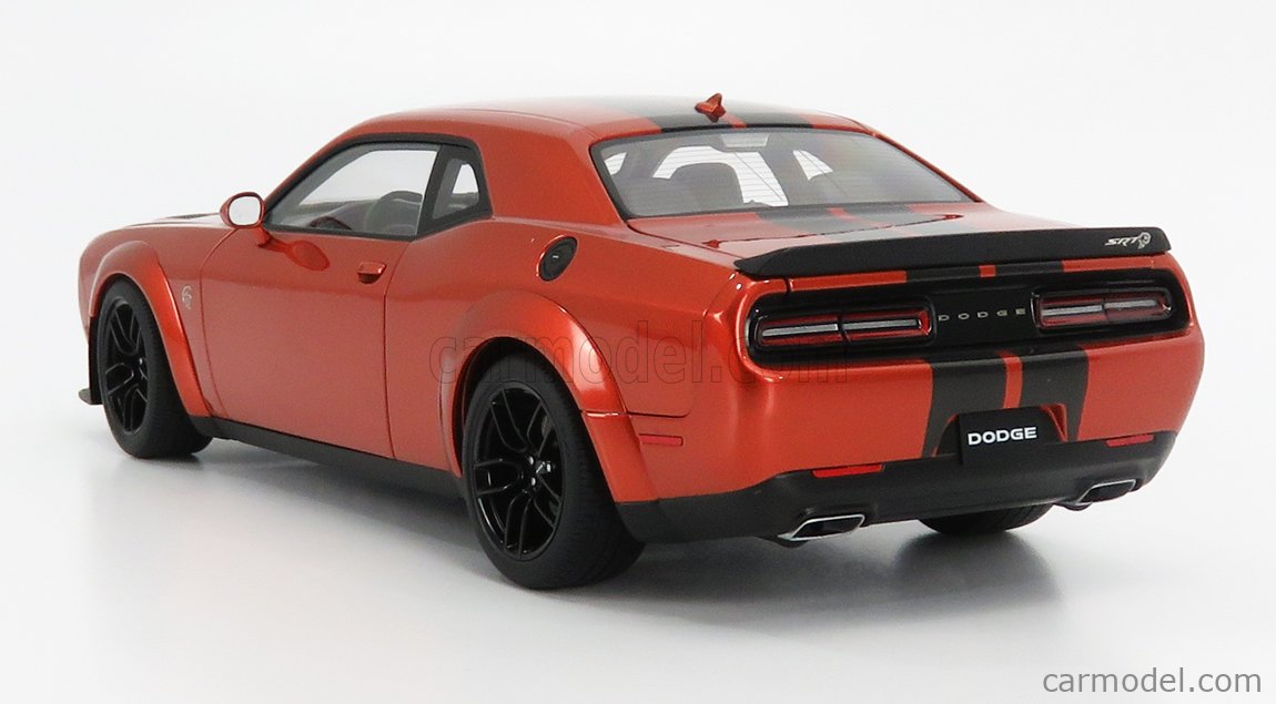 AUTOART 71736 Scale 1/18 | DODGE CHALLENGER SRT HELLCAT 2018 MANGO DUAL ...