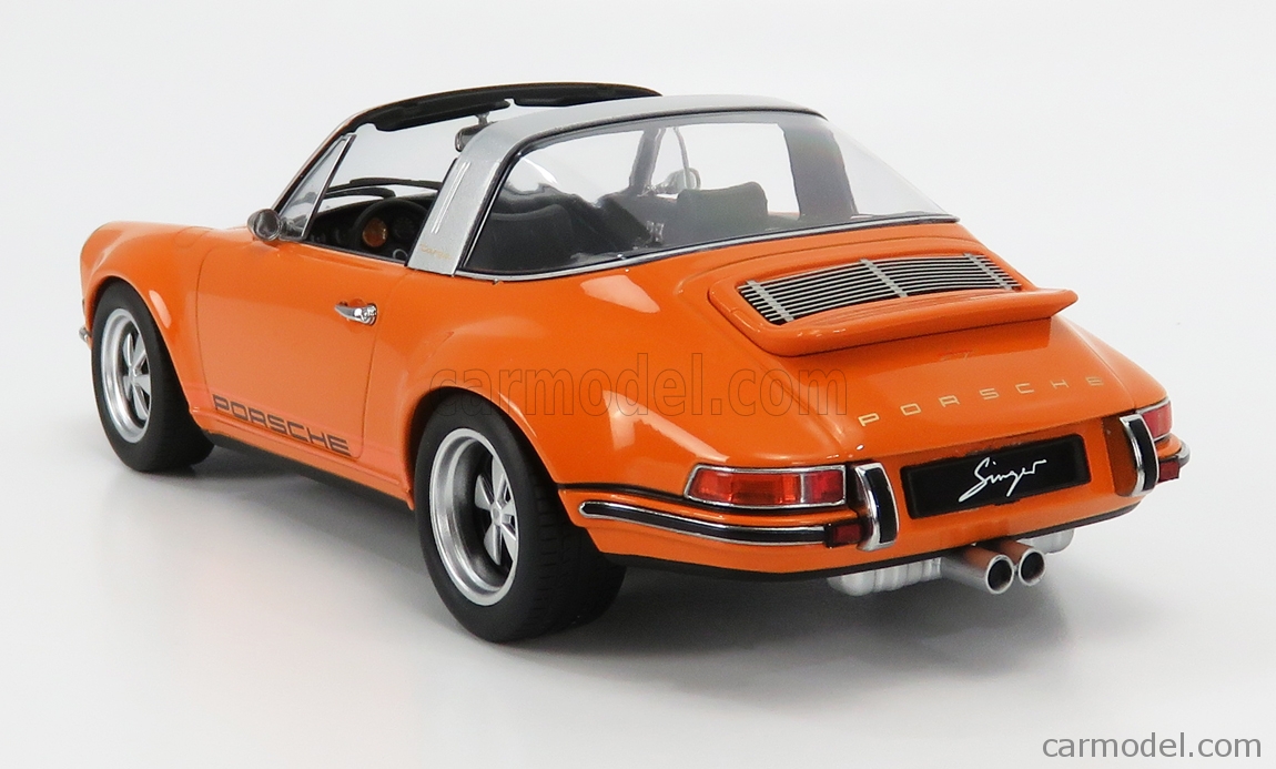 KK-SCALE KKDC180472 Scale 1/18 | PORSCHE 911 BY SINGER TARGA 2014 ORANGE