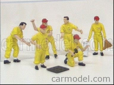 VILLA-MODEL OFF004SHEL Scale 1/43 | FERRARI PIT-STOP - 6 MECCANICI ...