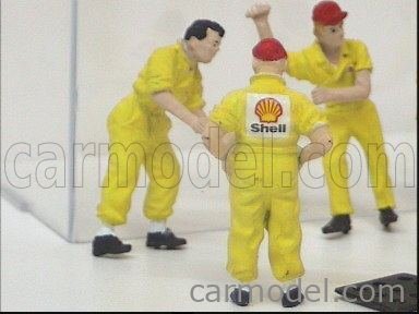 VILLA-MODEL OFF004SHEL Scale 1/43 | FERRARI PIT-STOP - 6 MECCANICI ...