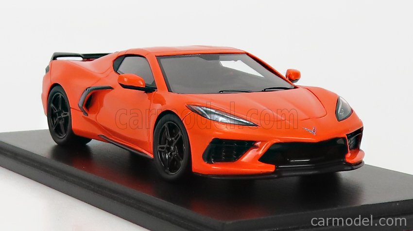 SPARK-MODEL S5062 Scale 1/43 | CHEVROLET CORVETTE C8 COUPE 2019 ORANGE