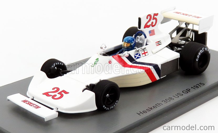 SPARK-MODEL S2468 Scale 1/43 | HESKETH F1 308 N 25 USA GP 1975 B.LUNGER ...