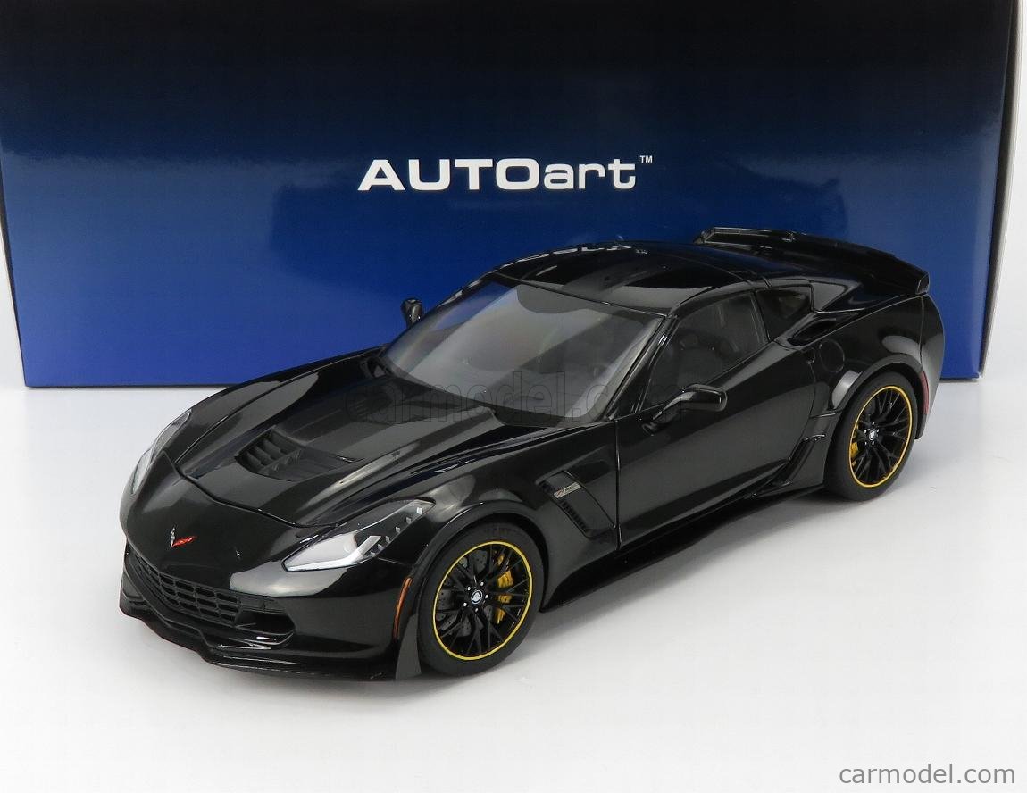 AUTOART 71257 Scale 1/18 | CHEVROLET CORVETTE Z06 C7 COUPE 2014 GLOSS BLACK