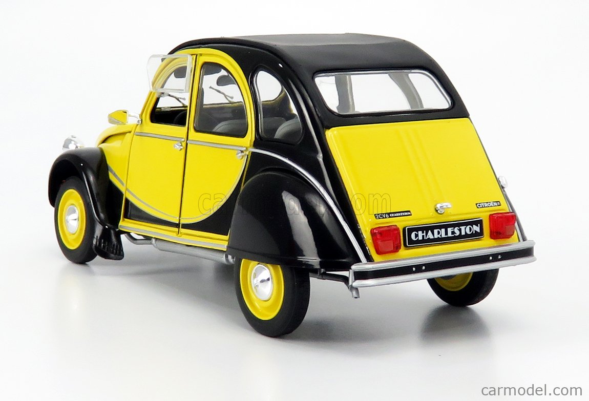 SOLIDO 1805015 Scale 1/18 | CITROEN 2CV CHARLESTON 1982 YELLOW BLACK