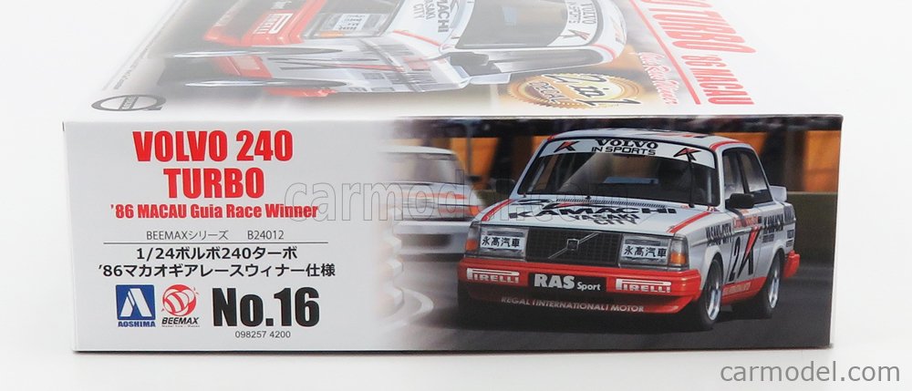 BEEMAX B24012 Scale 1/24 | VOLVO 240 TURBO NORDICA N 21 MACAU GUIA RACE ...