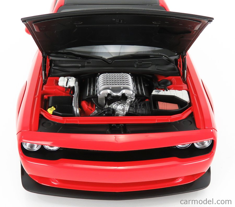 AUTOART 71749 Scale 1/18 | DODGE CHALLENGER DEMON SRT 2018 RED MATT BLACK