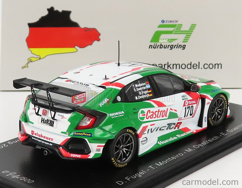 SPARK-MODEL SG697 Scale 1/43 | HONDA CIVIC TRC TEAM CASTROL N 170 ...