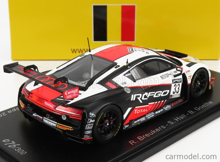 SPARK-MODEL SB393 Scale 1/43 | AUDI R8 LMS GT3 TEAM BELGIAN AUDI CLUB WRT N 33 24h SPA 2020 R ...