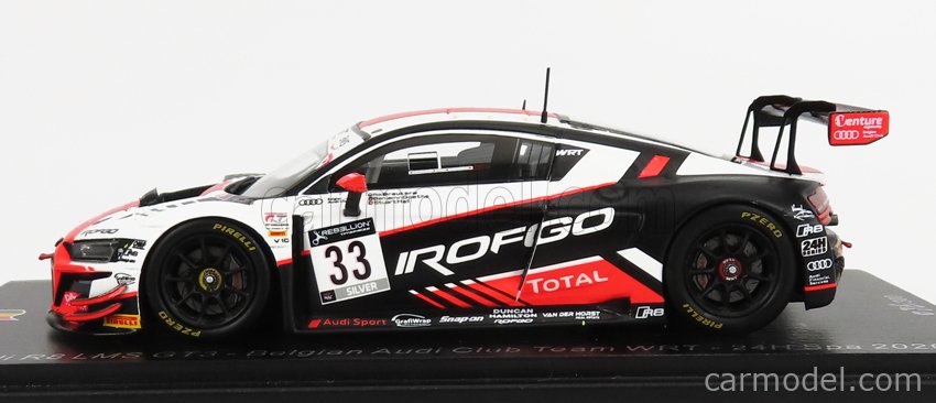 SPARK-MODEL SB393 Scale 1/43 | AUDI R8 LMS GT3 TEAM BELGIAN AUDI CLUB WRT N 33 24h SPA 2020 R ...