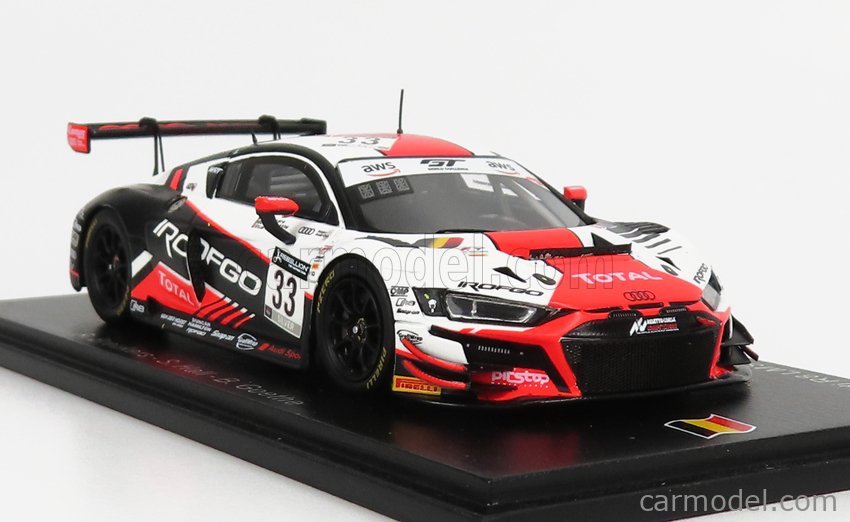 SPARK-MODEL SB393 Scale 1/43 | AUDI R8 LMS GT3 TEAM BELGIAN AUDI CLUB WRT N 33 24h SPA 2020 R ...