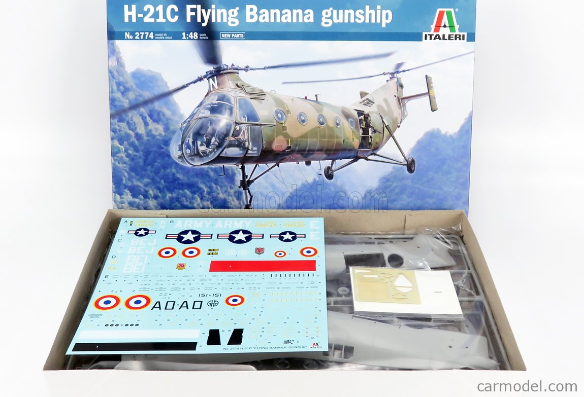 ITALERI IT2774 Масштаб 1/48 | PIASECKI H21-C FLYNING BANANA GUNSHIP ...
