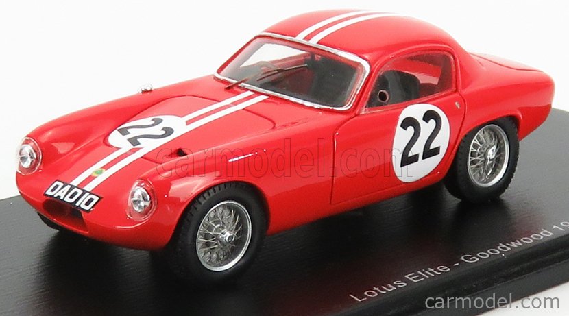 SPARK-MODEL S8216 Scale 1/43 | LOTUS ELITE N 22 GOODWOOD 1961 L.LESTON RED