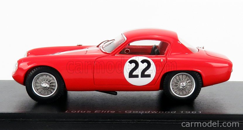 SPARK-MODEL S8216 Scale 1/43 | LOTUS ELITE N 22 GOODWOOD 1961 L.LESTON RED