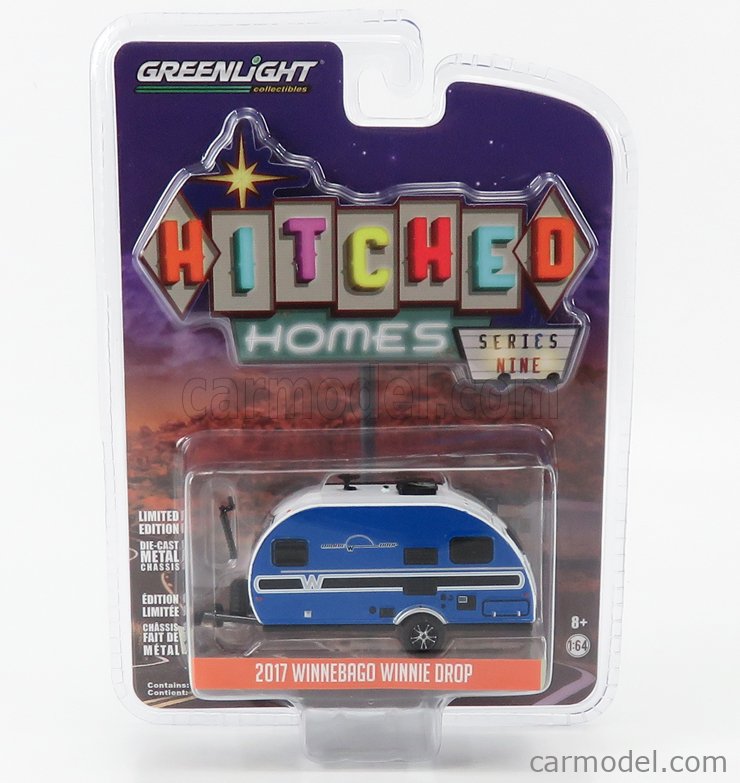 GREENLIGHT 34090D Scale 1/64 | TRAILER WINNEBAGO WINNIE DROP ROULOTTE ...