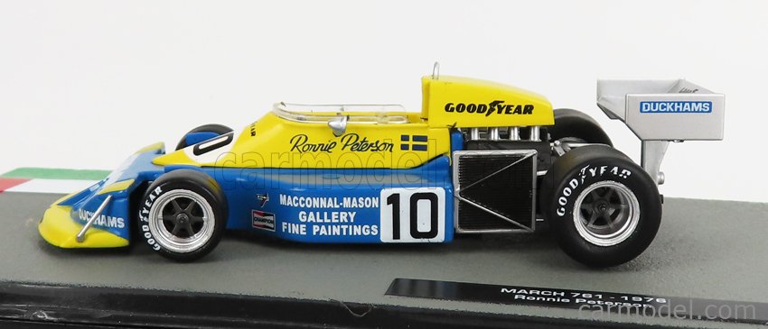 EDICOLA FORMULA1AUTOCOL160 Scale 1/43 | MARCH F1 761 N 10 SEASON 1976 RONNIE PETERSON BLUE YELLOW