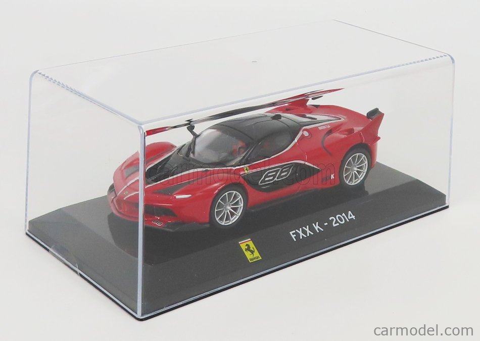 EDICOLA ABSUP102 Scale 1/43 | FERRARI FXX-K N 88 2014 - CON VETRINA - WITH SHOWCASE RED BLACK