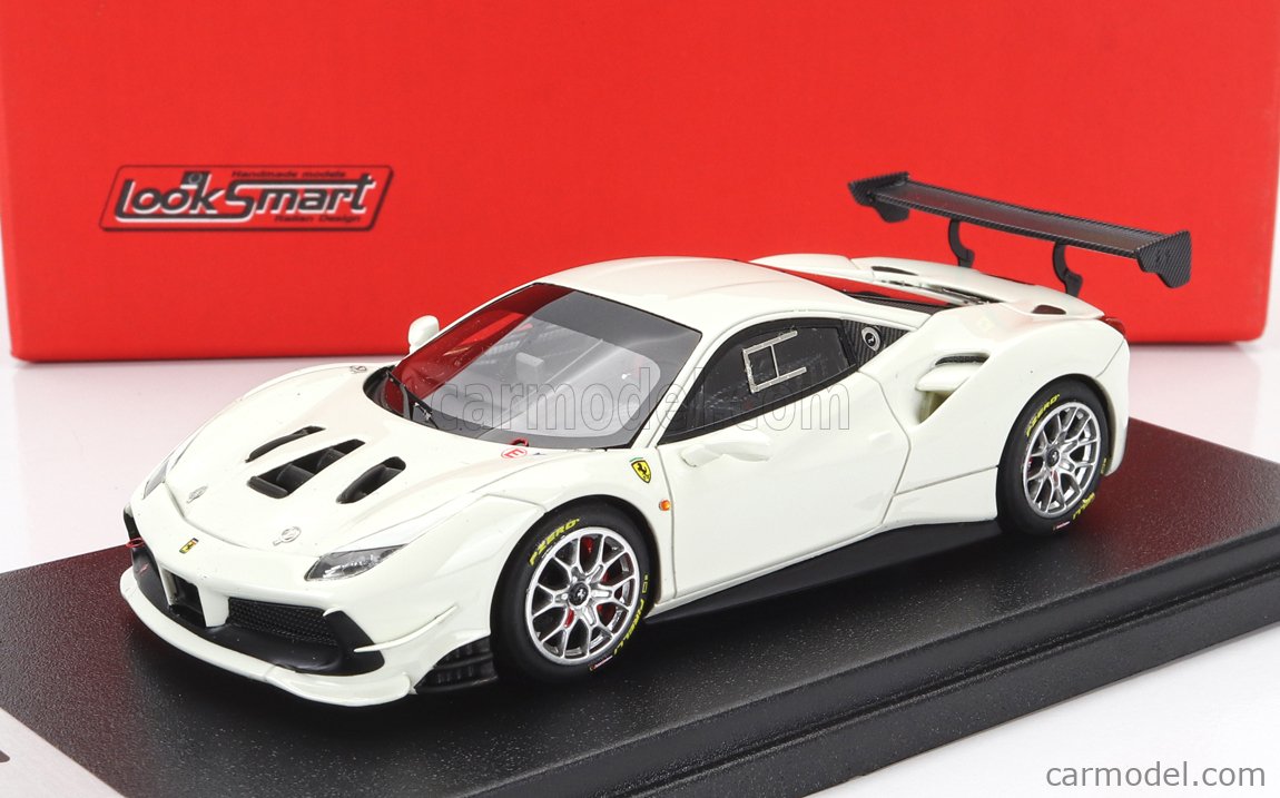 LOOKSMART LS476E Scale 1/43 | FERRARI 488 CHALLENGE 2017 BIANCO AVUS ...
