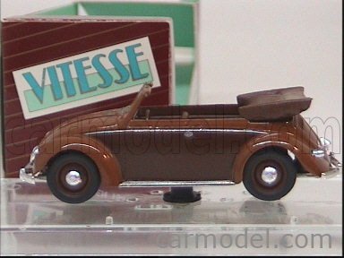 VITESSE 410 Scale 1/43 | VOLKSWAGEN 1949 OPEN CABRIOLET BROWN LIGHT BROWN