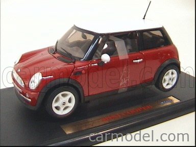 WELLY W9851 Escala 1/18 | MINI COOPER RED WHITE