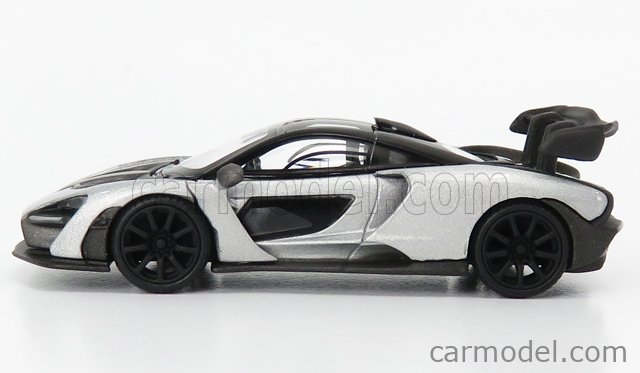 MINI-GT MGT00171-L Scale 1/64 | McLAREN SENNA 2018 SILVER BLACK