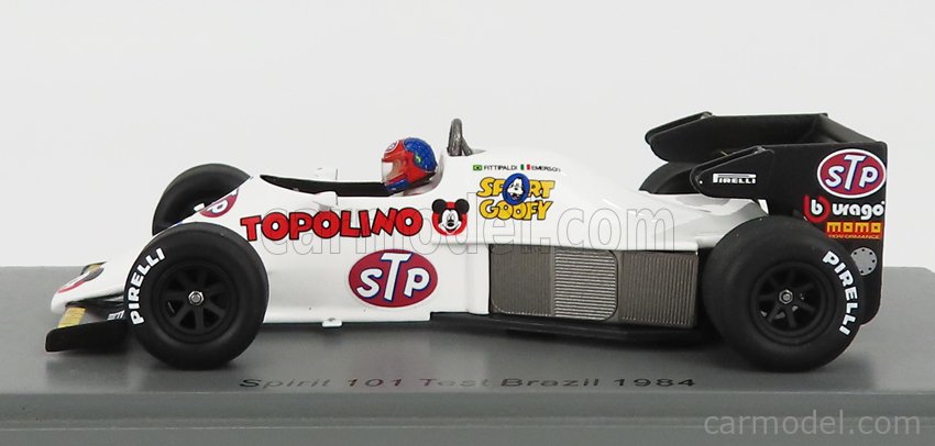 SPARK-MODEL S3925 Масштаб 1/43 | SPIRIT F1 101 N 0 TEST BRAZIL 1984 E ...