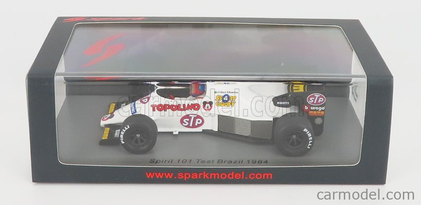 SPARK-MODEL S3925 Scale 1/43 | SPIRIT F1 101 N 0 TEST BRAZIL 1984 E ...