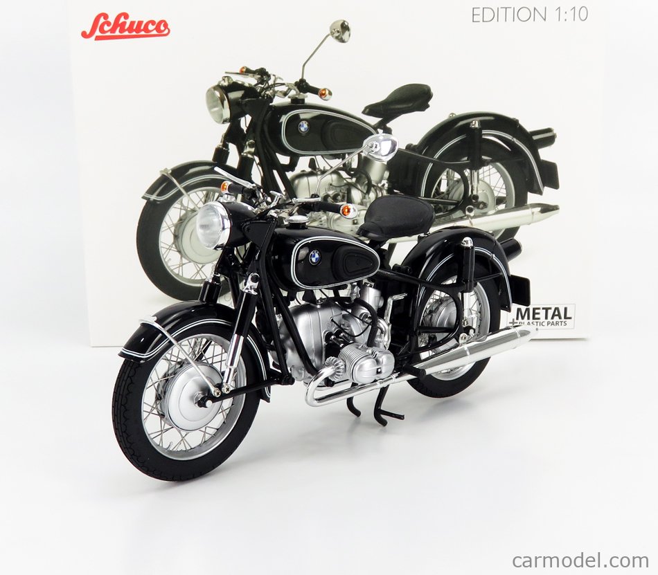 SCHUCO 450665800 Scale 1/10 | BMW R69/S MIT TR500 1960 BLACK