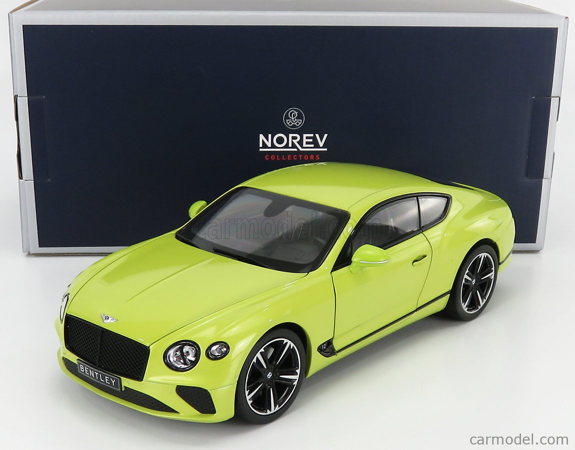 NOREV 182789 Масштаб 1/18 | BENTLEY CONTINENTAL GT 2018 RADIUM YELLOW