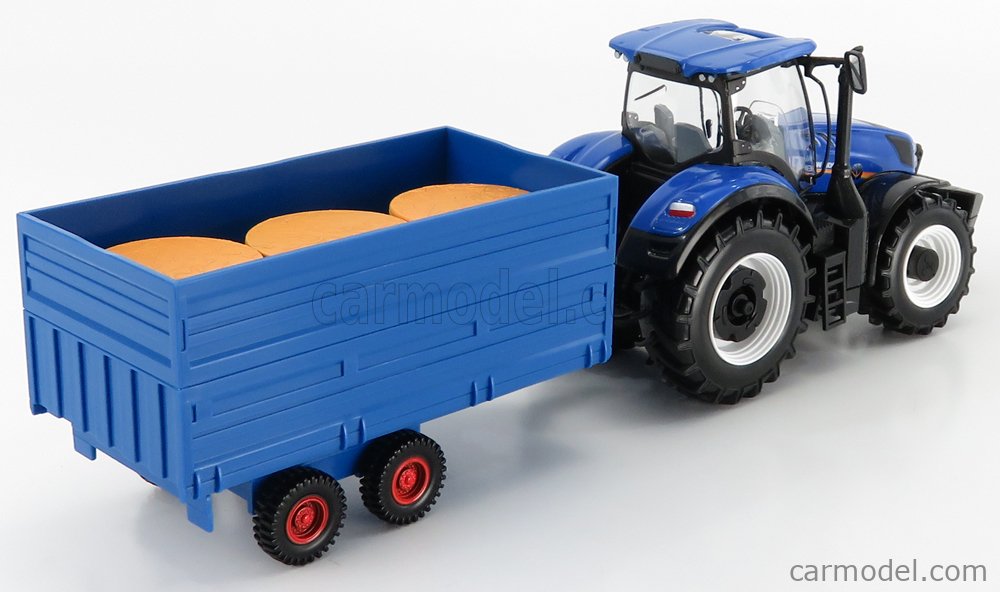 BURAGO 18-44067A Scale 1/32 | NEW HOLLAND T7HD TRACTOR WITH TRAILER ...