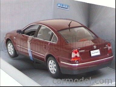 WELLY WE2426 Scale 1/24 | VOLKSWAGEN PASSAT BERLINE 2001 RED MET