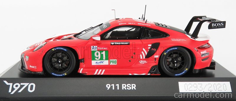 SPARK-MODEL WAP0209010MLEM Scale 1/43 | PORSCHE 911 991-2 RSR TEAM PORSCHE GT N 91 24h LE MANS ...