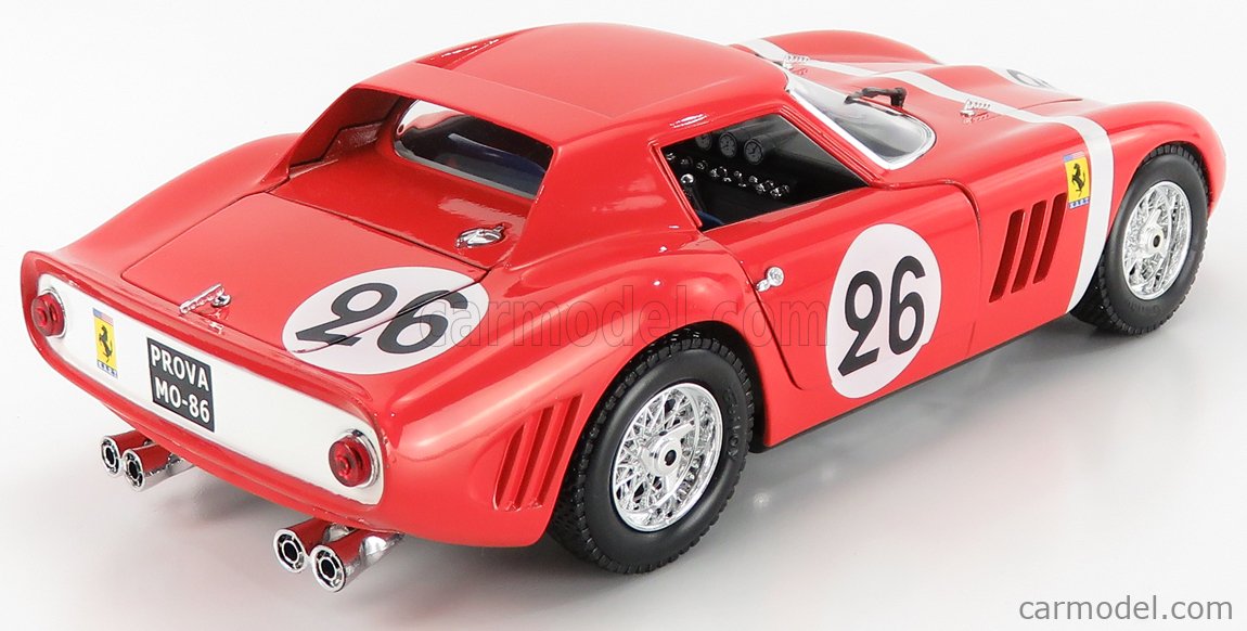 GUILOY 67511 Scale 1/18 | FERRARI 250 GTO COUPE ch5571 TEAM N.A.R.T. N ...