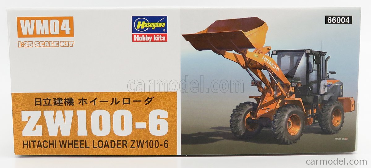 HASEGAWA 66004 Масштаб 1/35 | HITACHI FIAT ZW100-6 RUSPA GOMMATA TRACTOR - SCRAPER