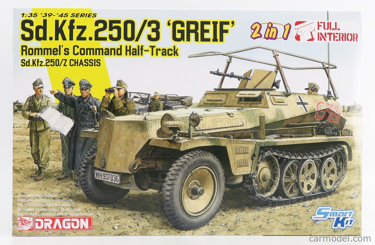 DRAGON ARMOR 6911 Масштаб 1/35 | VTZ TANK SD. KFZ. 250/3 ROMMEL'S ...