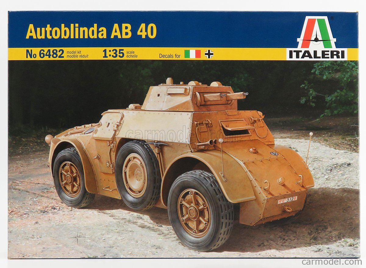 ITALERI IT6482 Echelle 1/35 | ANSALDO AB41 ITALY TANK AUTOBLINDO ...