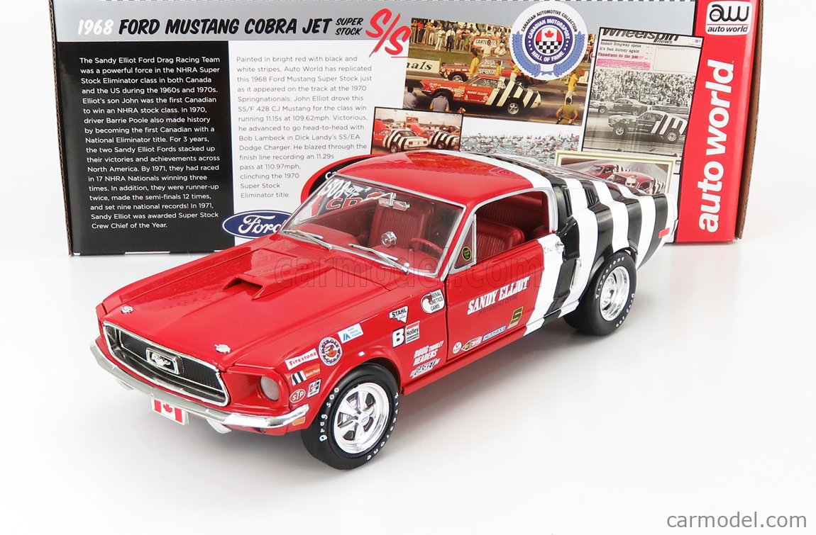 AUTOWORLD AW259/06 Scale 1/18 | FORD USA MUSTANG FASTBACK COUPE 1968 ...