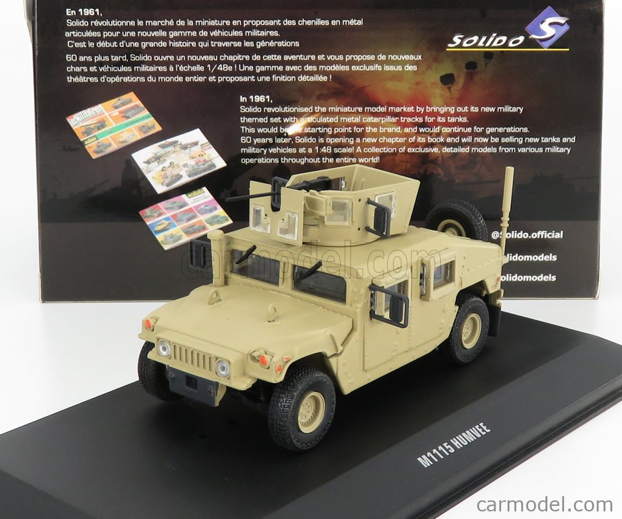 SOLIDO 4800102 Scale 1/48 | HUMMER HUMVEE MILITARY 1996 - CON VETRINA ...
