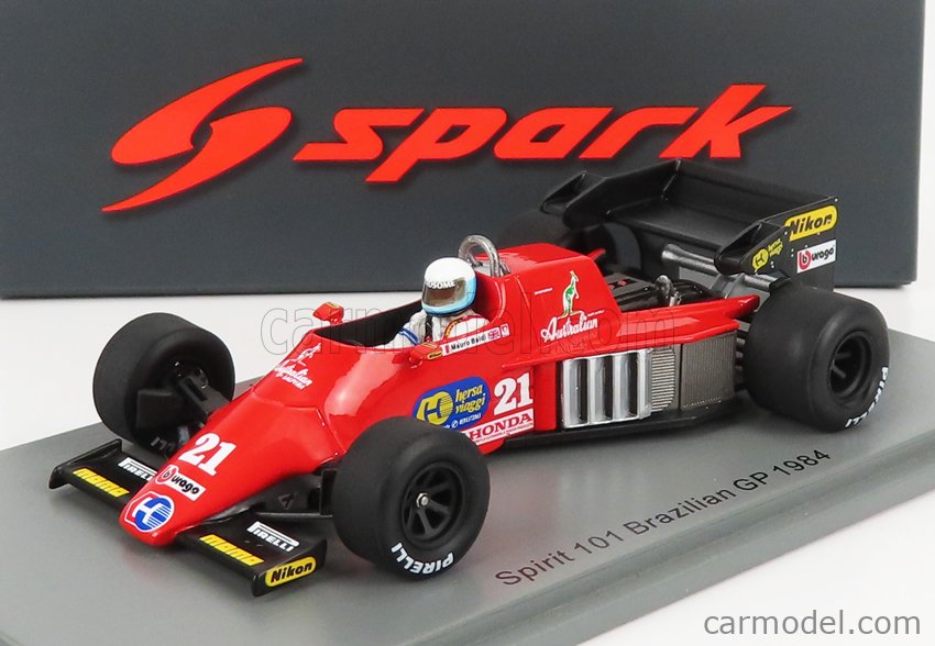 SPARK-MODEL S3926 Scale 1/43 | SPIRIT F1 101 N 21 BRAZIL GP 1984 M ...
