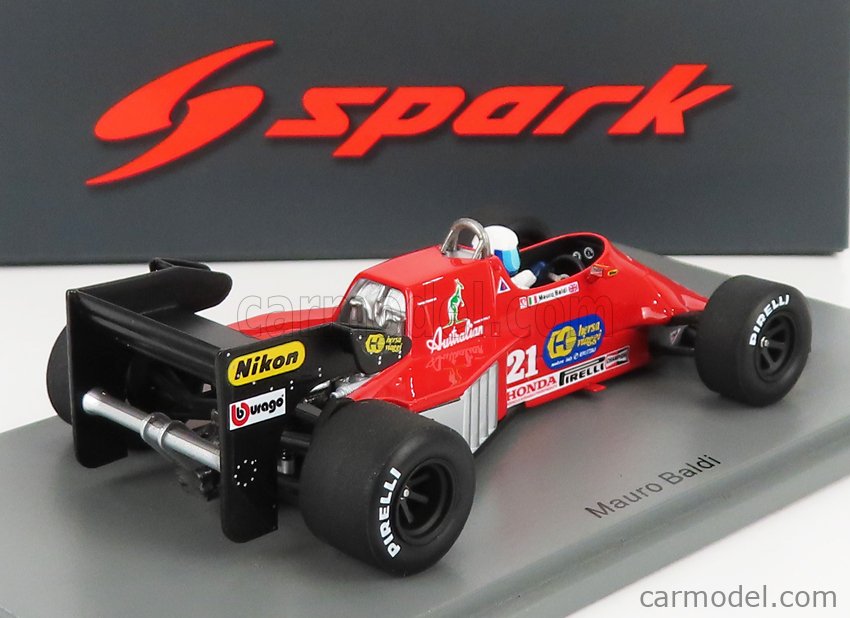 SPARK-MODEL S3926 Масштаб 1/43 | SPIRIT F1 101 N 21 BRAZIL GP 1984 M ...