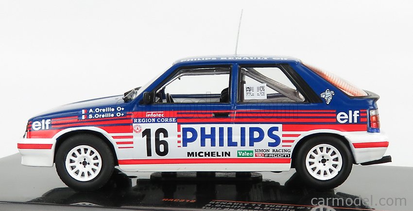 IXO-MODELS RAC312 Scale 1/43 | RENAULT R11 TURBO N 16 RALLY TOUR DE ...